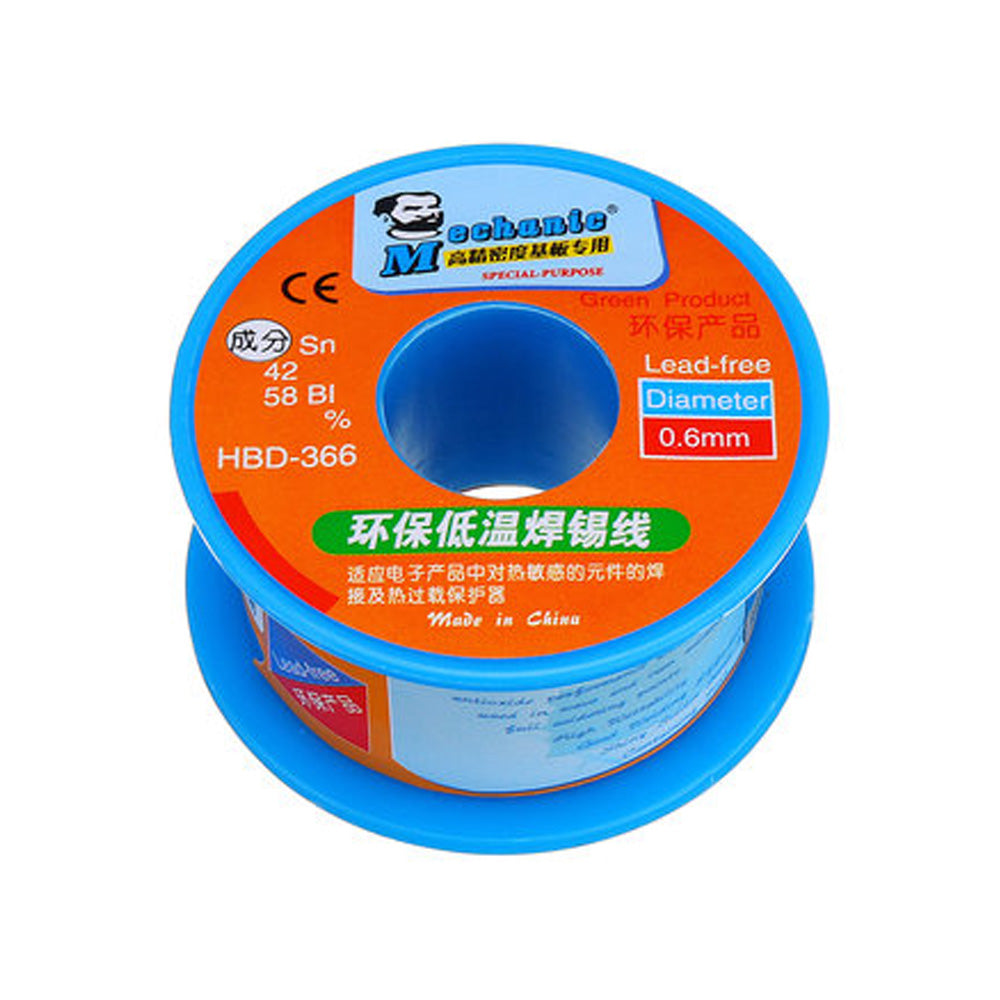 Mechanic Low Temperature Lead-Free Solder Wire Hbd-366 0.3Mm 40G at ...